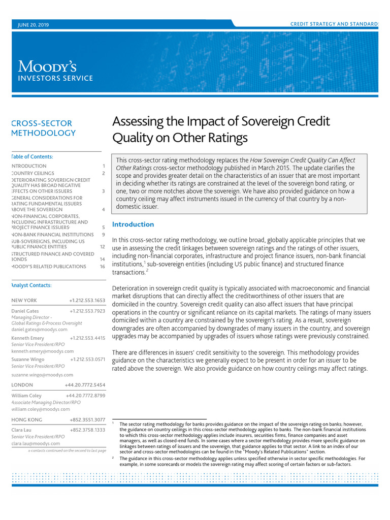 Sovereign Credit Quality Impact Analysis | PDF | Credit Rating | Bonds ...