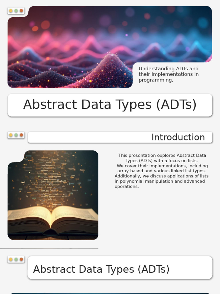 Abstract Data Types (ADTs) | PDF | Computer Programming | Applied Mathematics