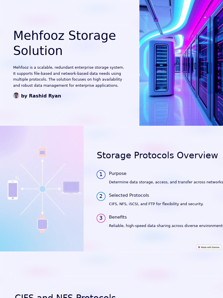 Mehfooz Enterprise Storage Solutions | PDF