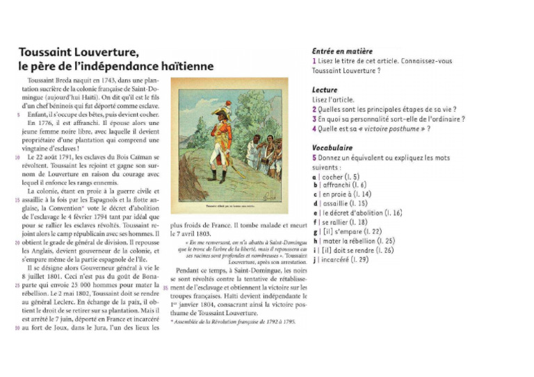 Toussaint Louverture | PDF