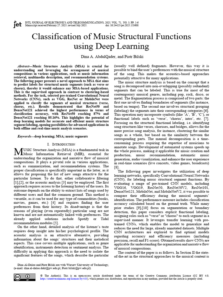Classification Of Music Structural Functions Using Pdf Image