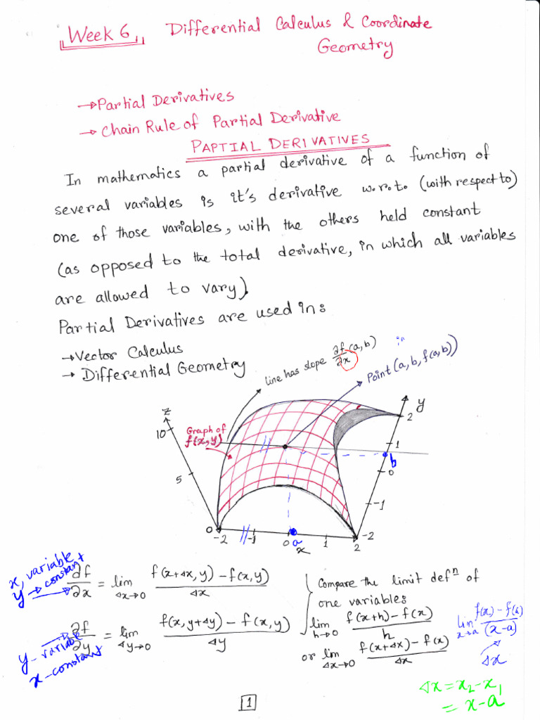 Partial Derivative & Chain Rule | PDF