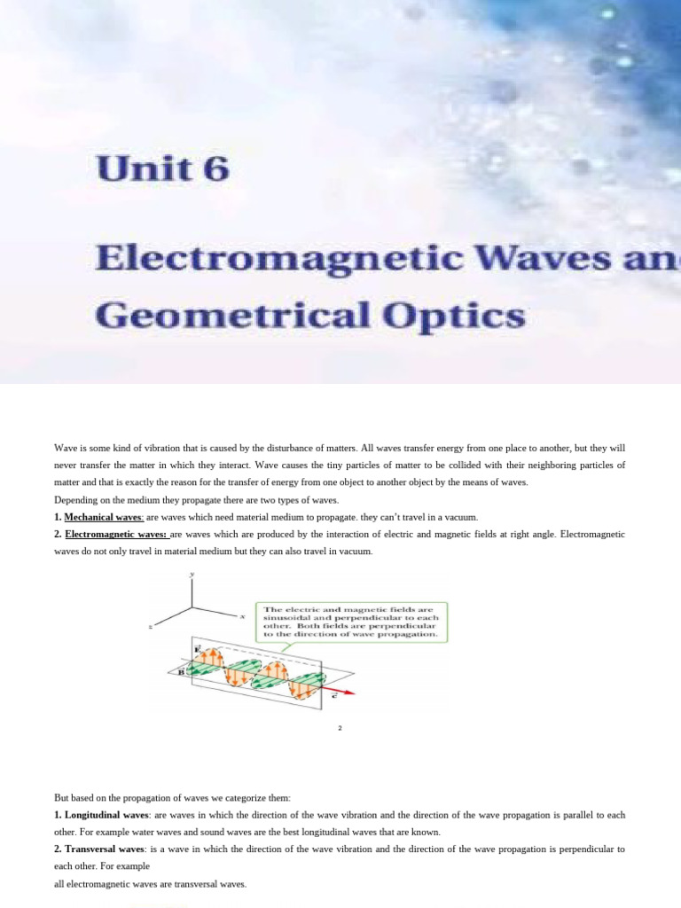 Understanding Waves and Light Properties | PDF | Waves ...