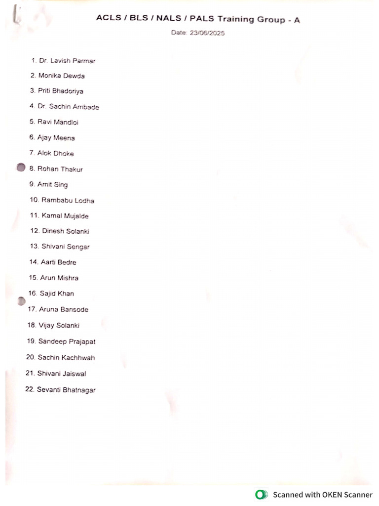 Acls, BLS, Nals, Pals, Training Group A | PDF