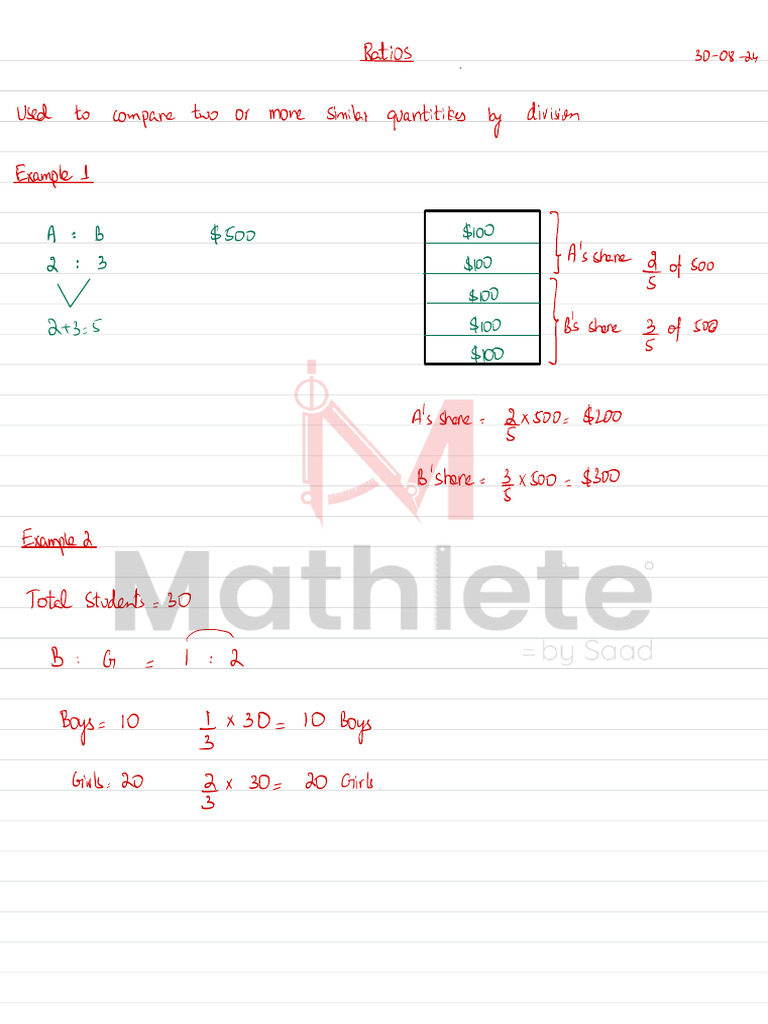 Ratio and Proportion | PDF | Speed | Elementary Mathematics