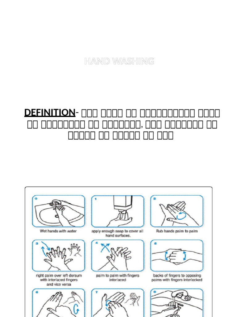 Hand Washing | PDF