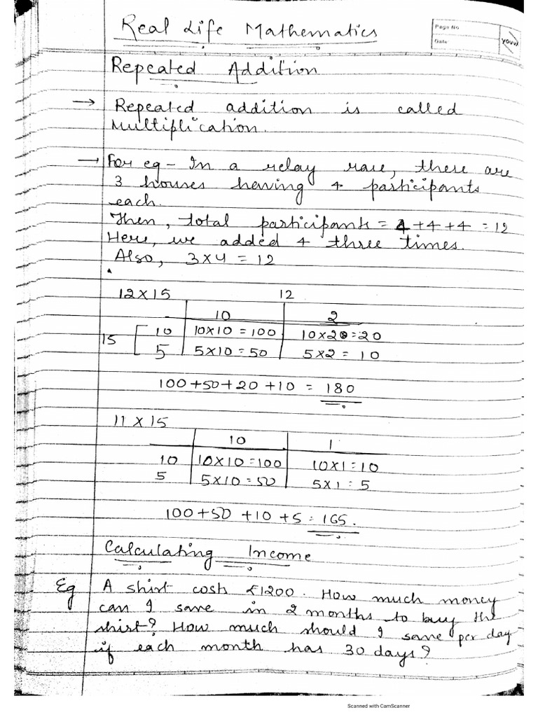 Real Life Mathematics | PDF