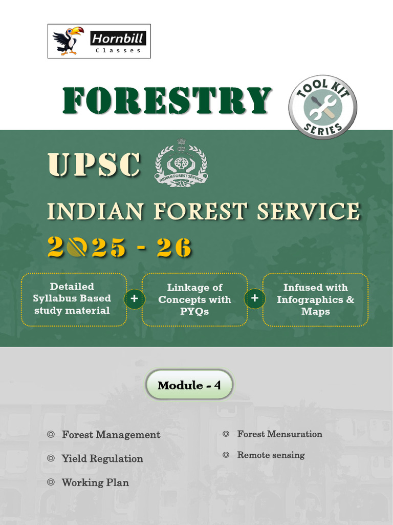 UPSC Forest Forestry Optional - Hornbill Classes | PDF | Forest ...