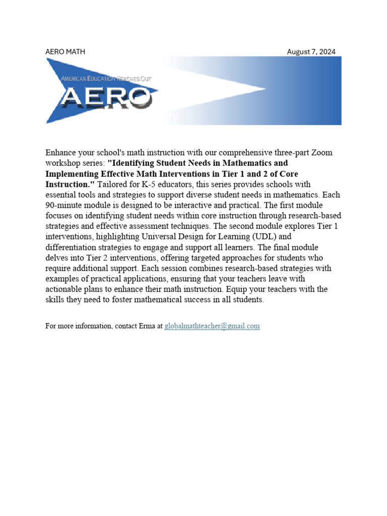 AERO MATH August August 7 | PDF