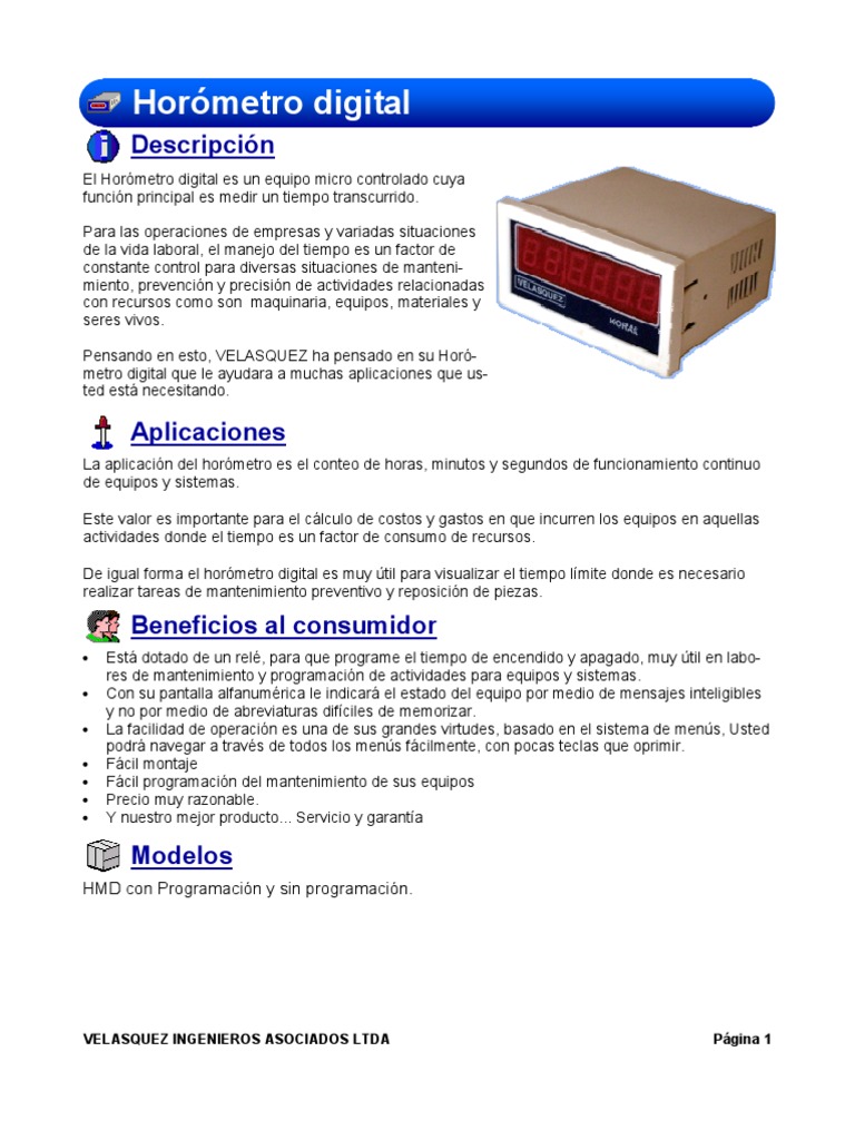 Horometro Digital | PDF | Programación de computadoras | Informática