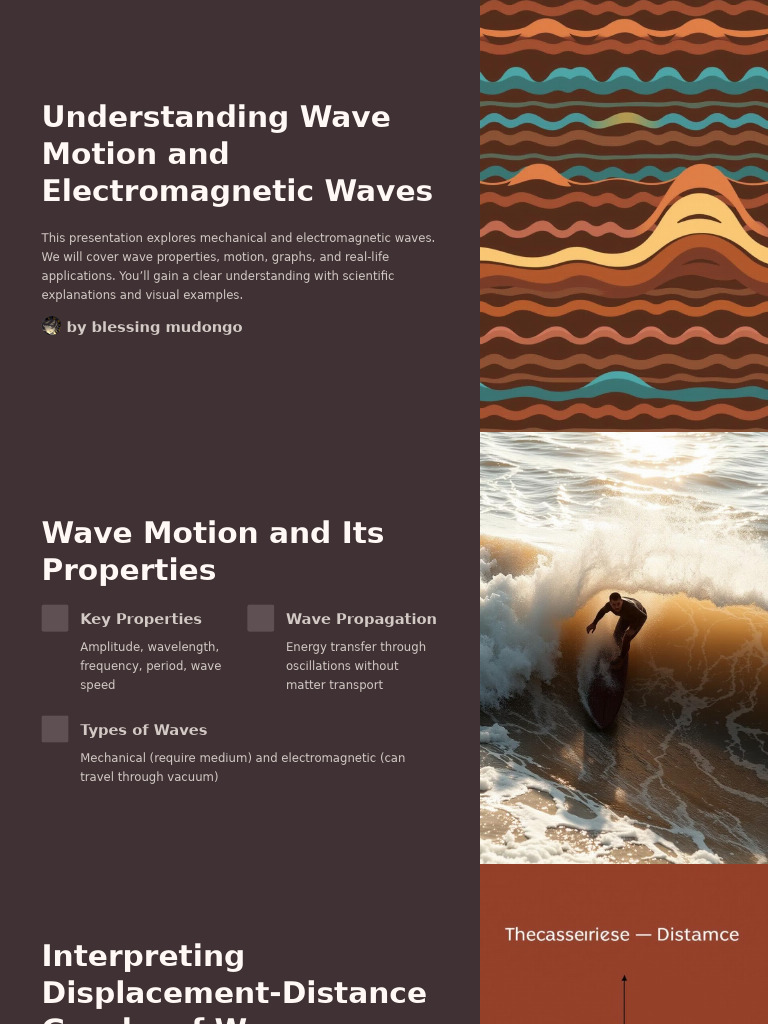 Understanding Wave Motion and Electromagnetic Waves | PDF | Waves ...