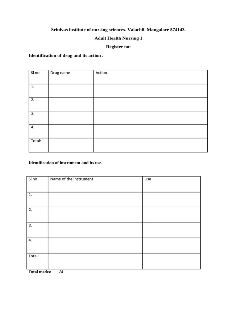 Drug and Instruments | PDF