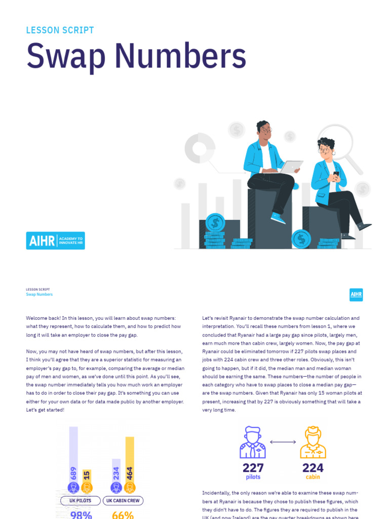 Understanding Swap Numbers for Pay Gaps | PDF | Gender Pay Gap ...