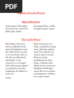Latin-English Rosary Handouts | PDF | Christian Worship And Liturgy | Christian Prayer