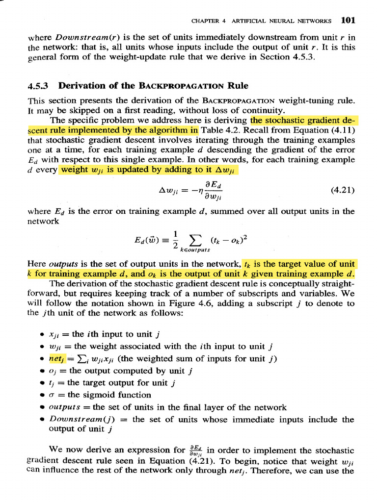 Back Propagation Algorithm Derivation | PDF | Artificial Intelligence | Intelligence (AI ...