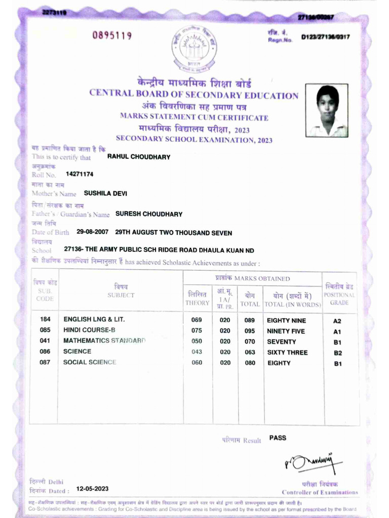 Board Certificate | PDF