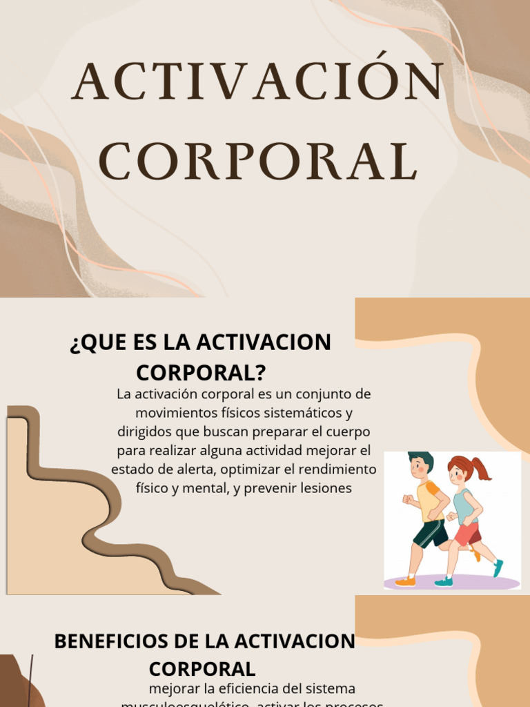 Beneficios y Tipos de Activación Corporal | PDF