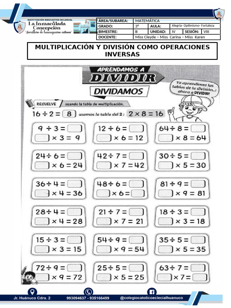 Ficha 1 Descomposicon | PDF