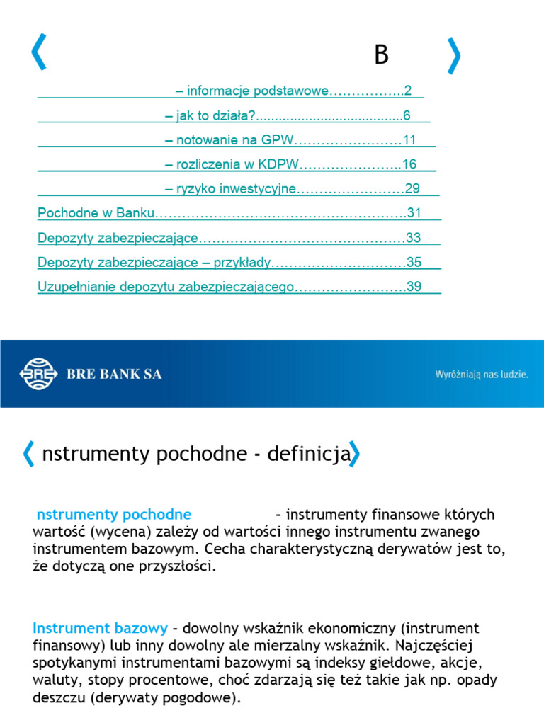 Derywaty Mbank | PDF