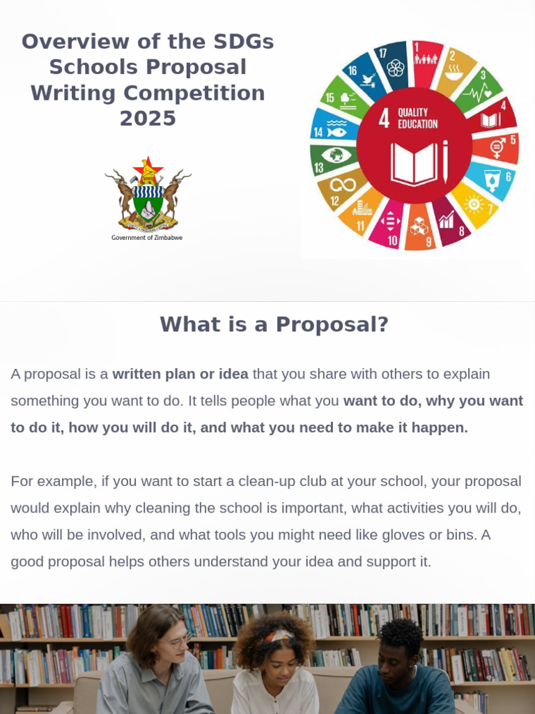 Zimbabwe SDG Proposal Writing Contest 2025 | PDF | Mentorship ...