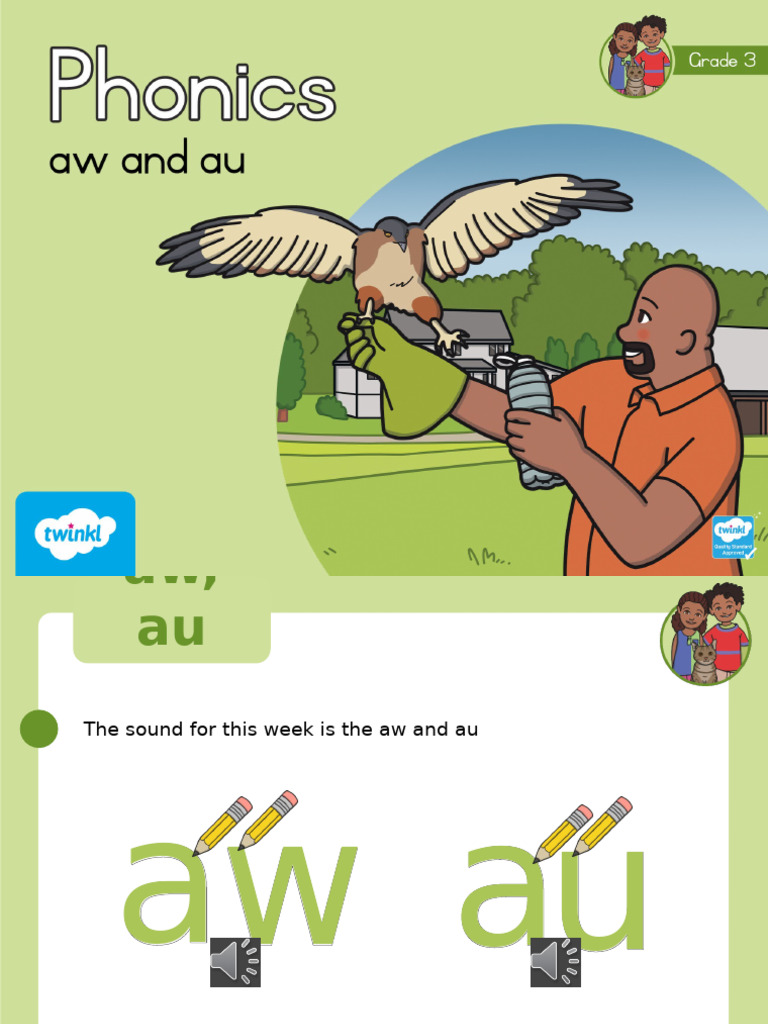 Za HL 1657629495 Grade 3 Phonics Aw Au Powerpoint Presentation Ver 4 | PDF
