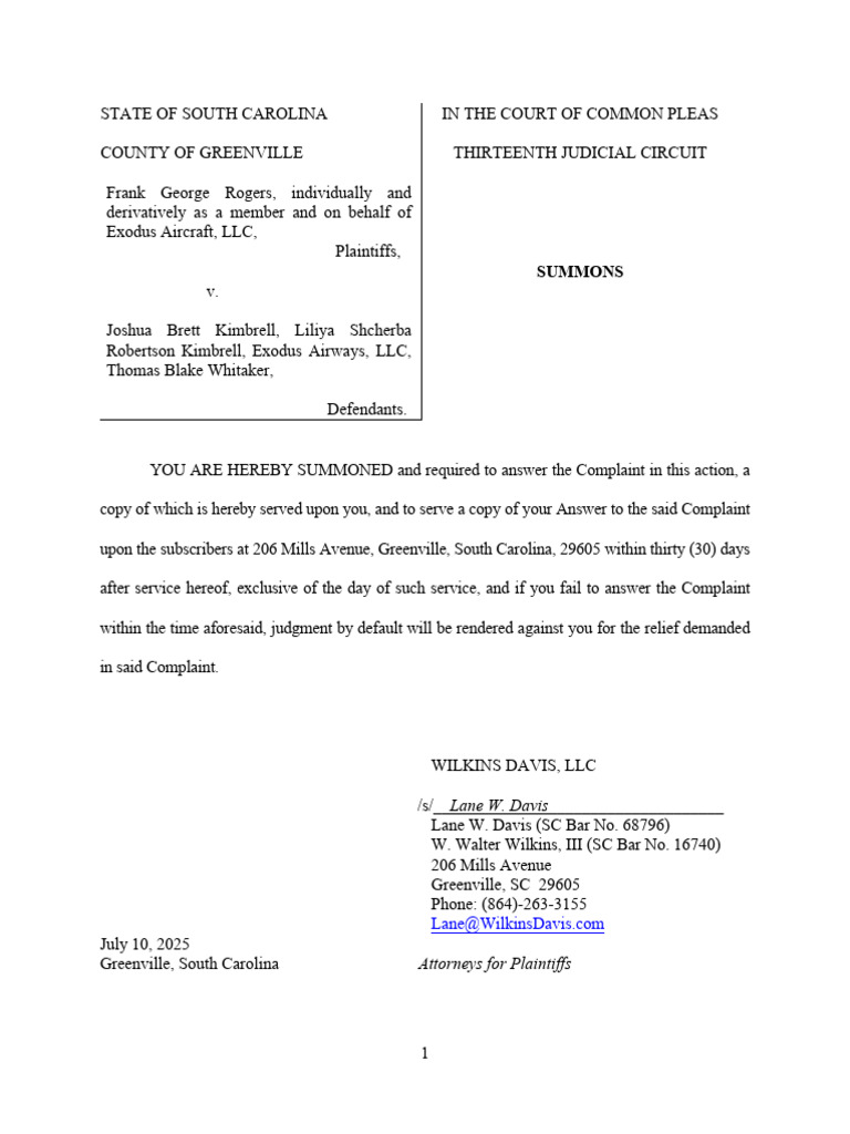 Kimbrell vs. Rogers: Corporate Misconduct Case | PDF | Legal Remedy ...