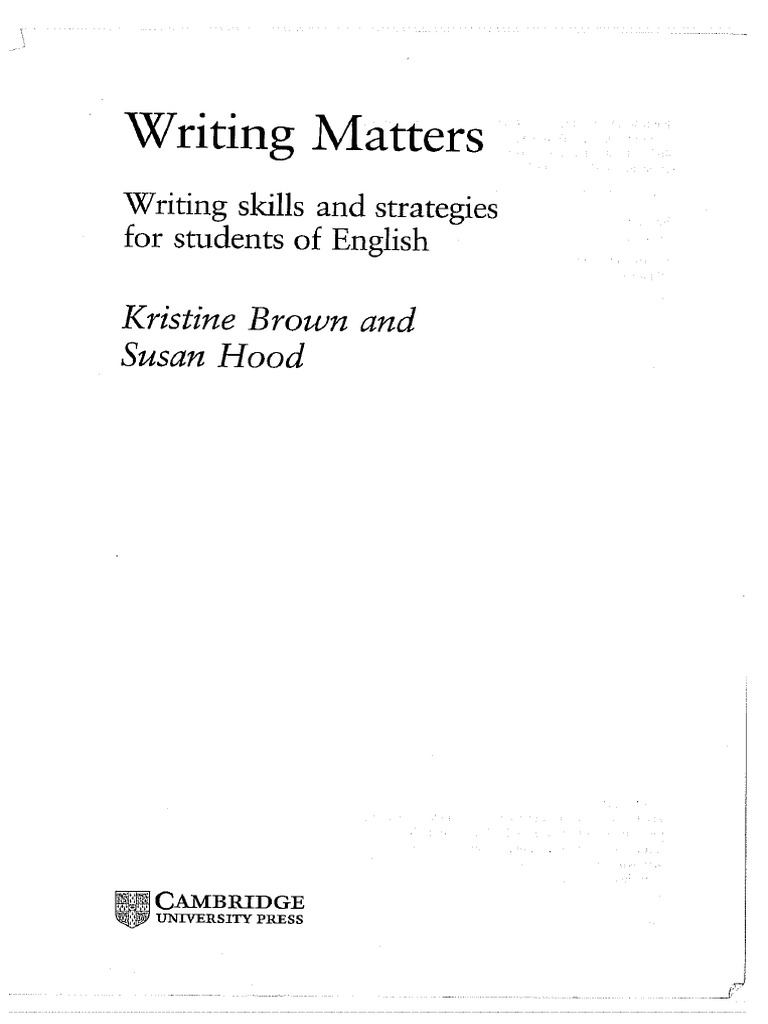 Writing Matters | PDF