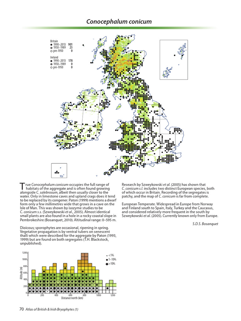 Atlas of British and Irish Bryophytes V1 70 | PDF | Botany | Plants