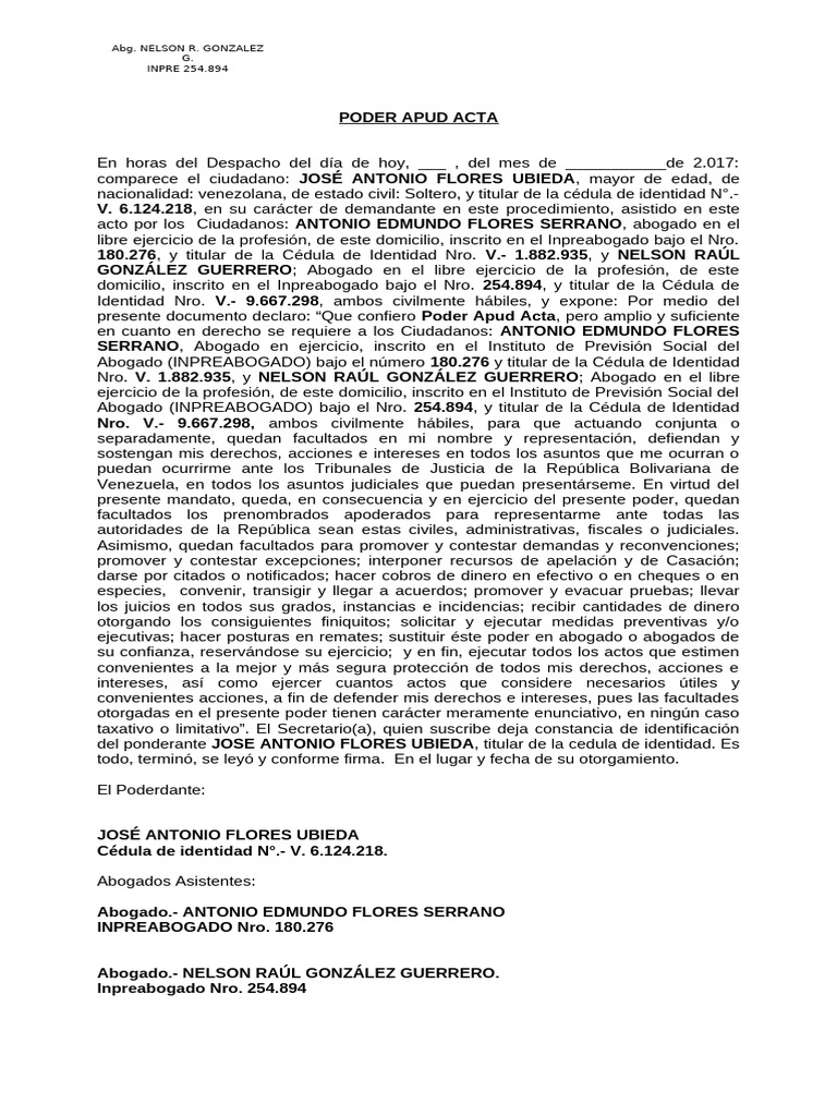 Poder Apud Acta Digital | PDF | Abogado | Ley Pública