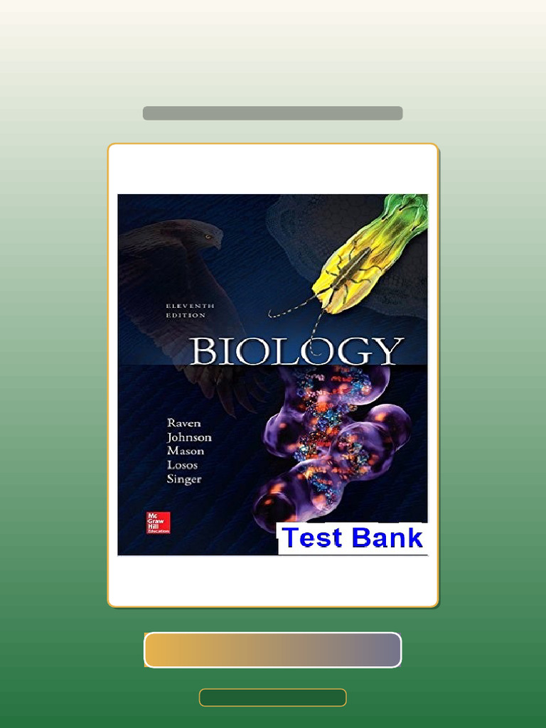 Real Test Bank Biology 11th Edition Raven Ebook and TestBank Bundle ...