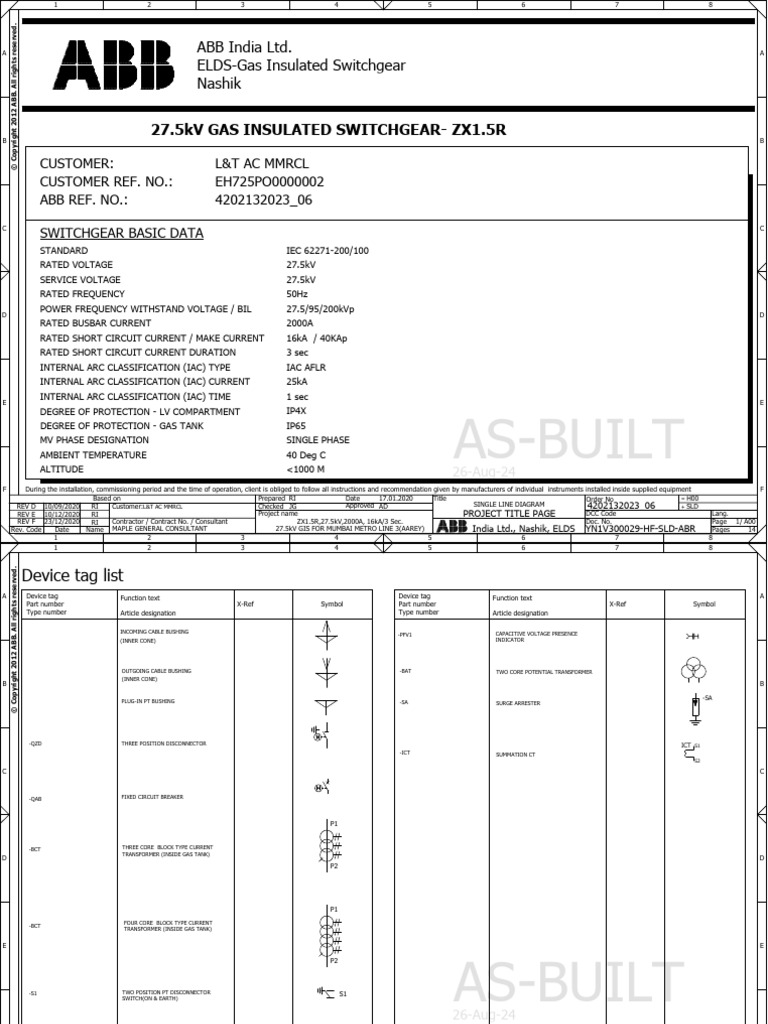 27.5kV GIS for Mumbai Metro Line 3 | PDF | Manufactured Goods | Power ...