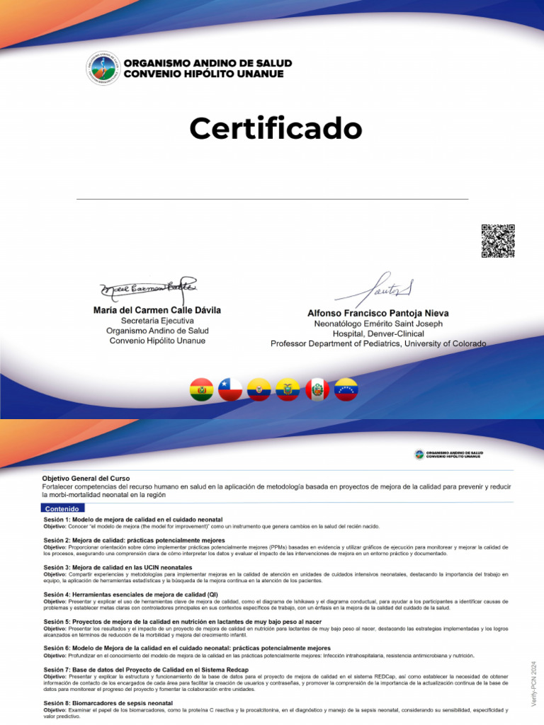 Certificado de Aprobacin | PDF
