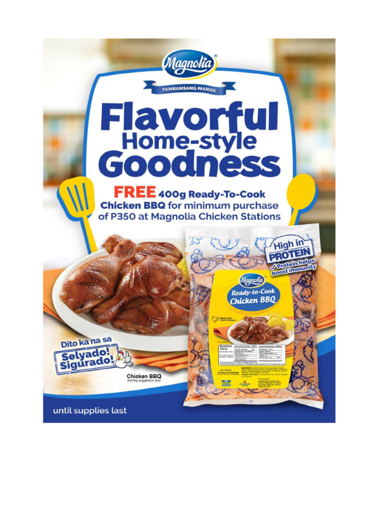 Magnolia Chicken BBQ Sampler Pack POP | PDF