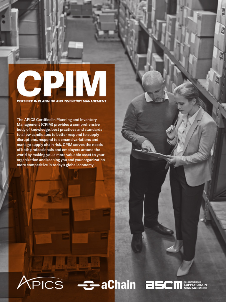 APICS CPIM Course Overview and Benefits | PDF | Business