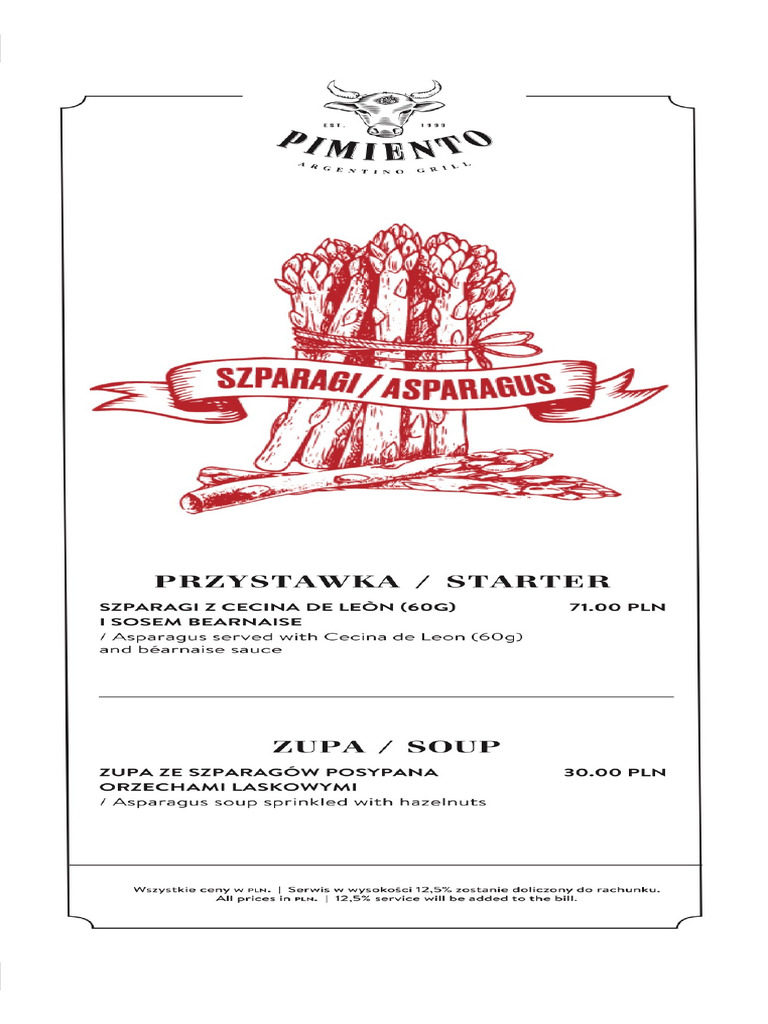 Pimiento Sezonowe Menu | PDF