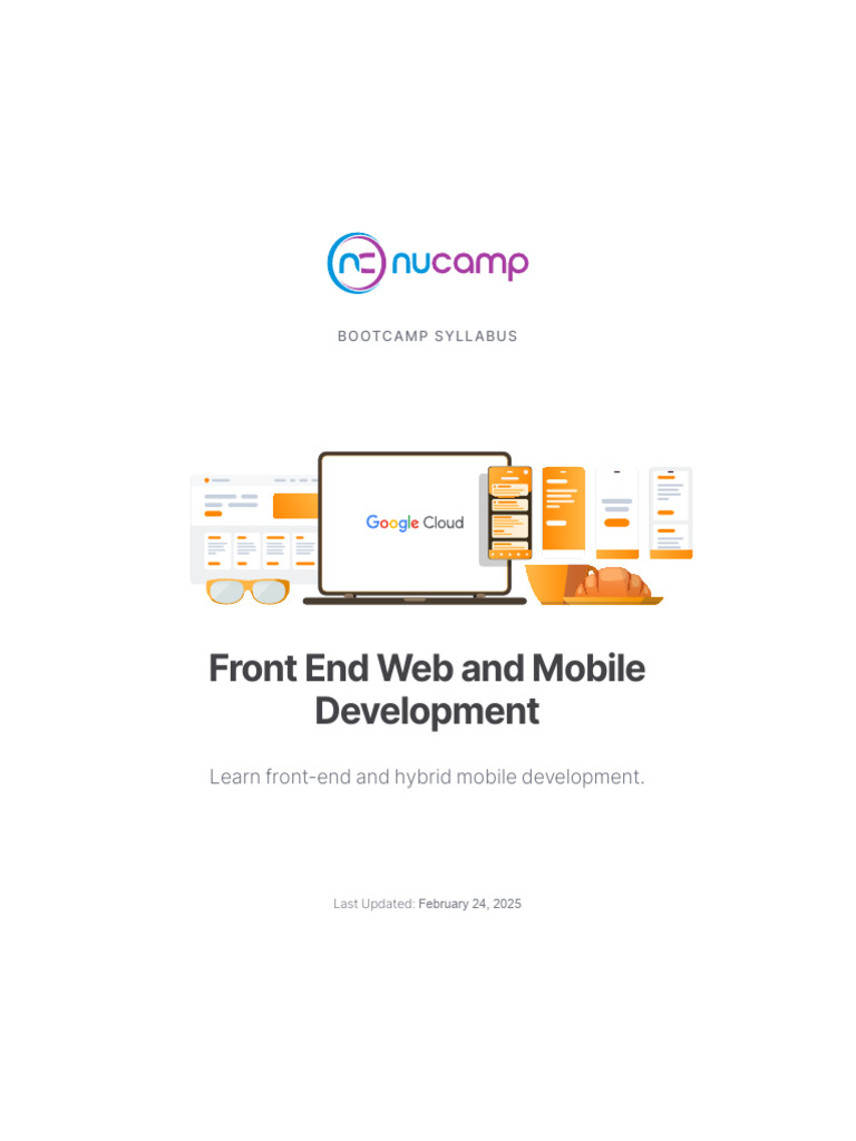 Nucamp Syllabus Front End 2025 | PDF | Java Script | Document Object Model