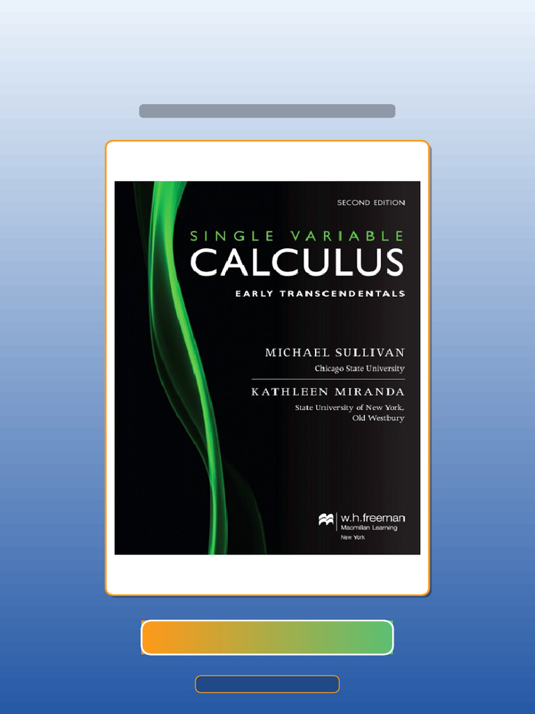 Real Test Bank Calculus Early Transcendentals Single Variable 2nd ...