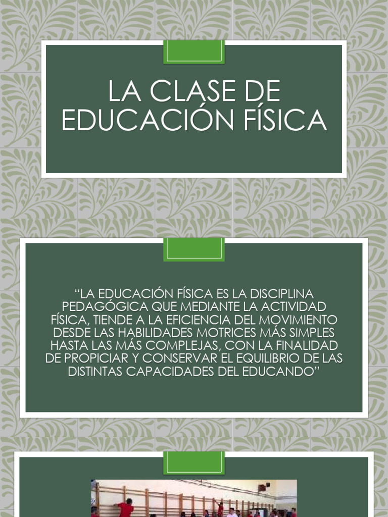 La Clase de Educación Física | PDF