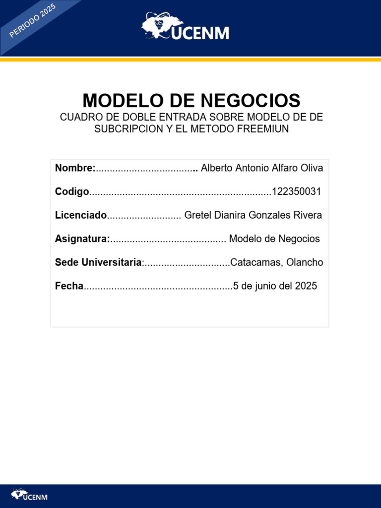 Cuadro Paralo - Merged | PDF | Iniciativa empresarial | Honduras