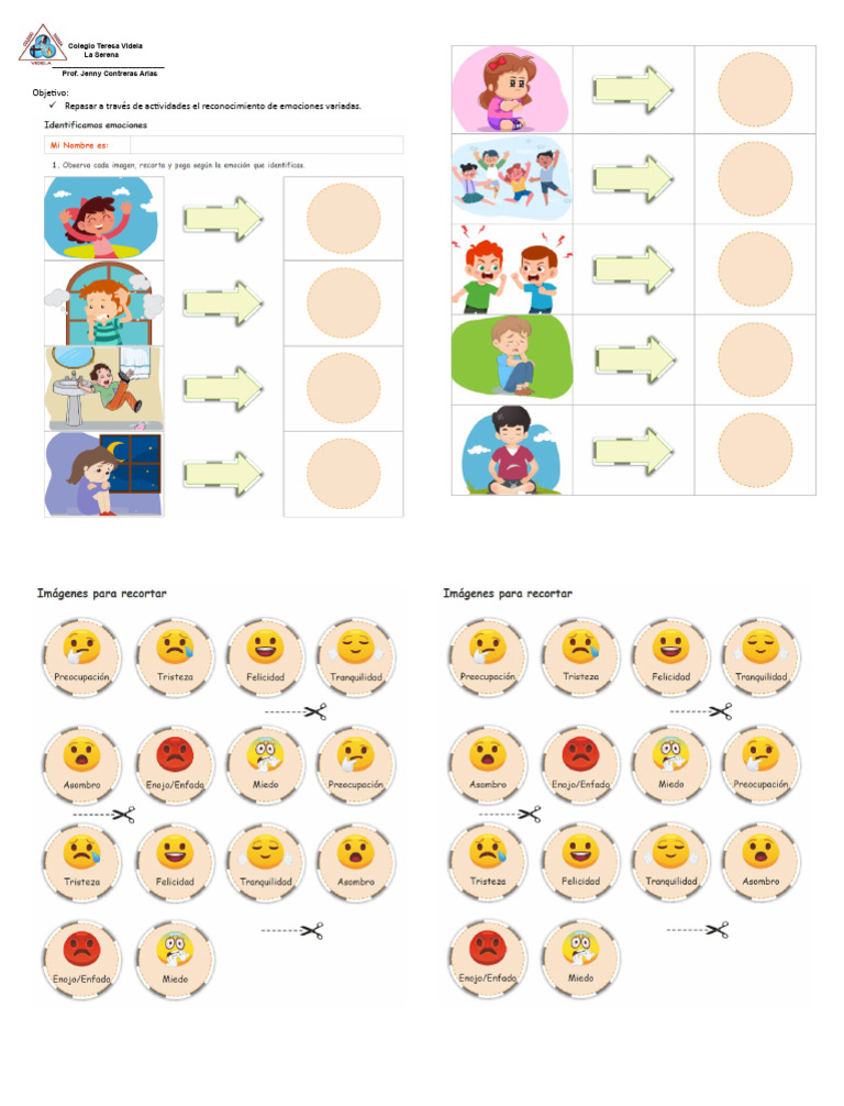 Guía Reconociendo Emociones | PDF