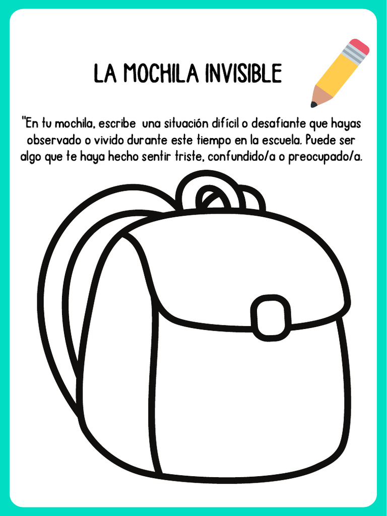 My School Bag Cut and Paste Worksheet in Blue Pink Cute Style (3) | PDF