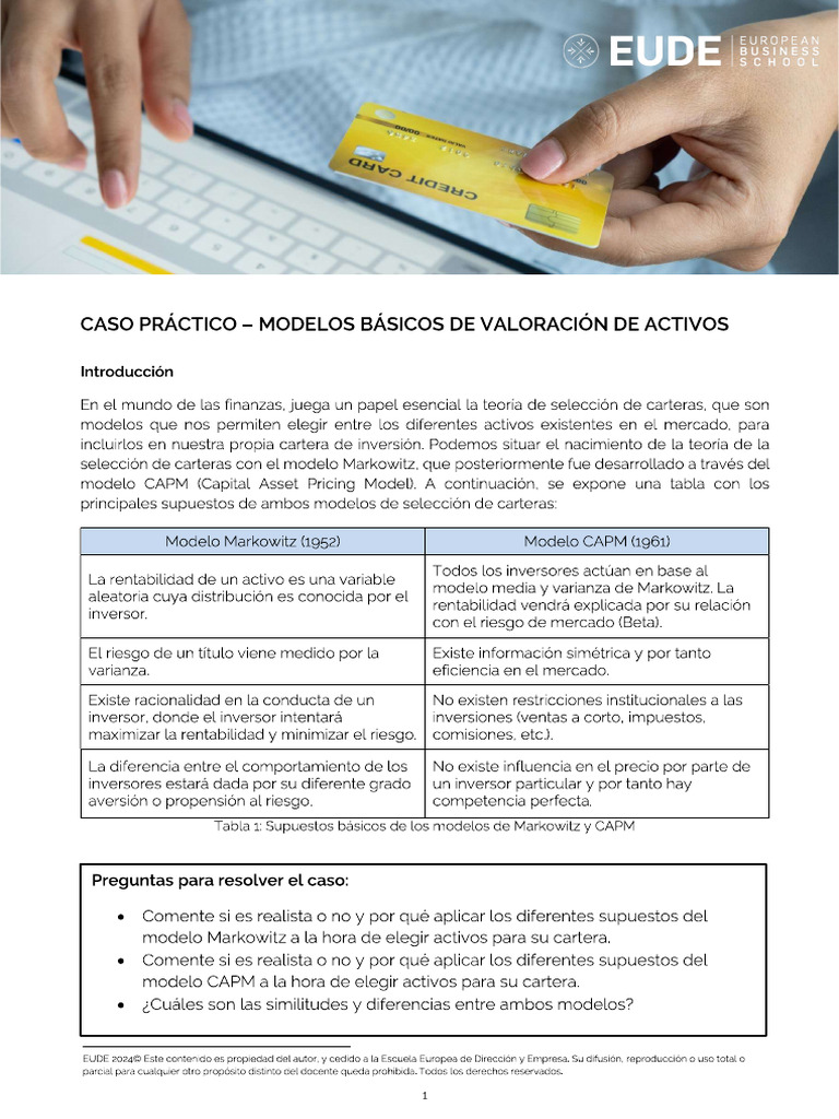 Modelos Básicos de Valoración 7 | PDF