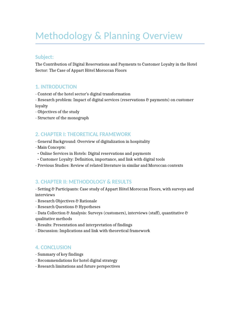 PFE Methodology Planning | PDF