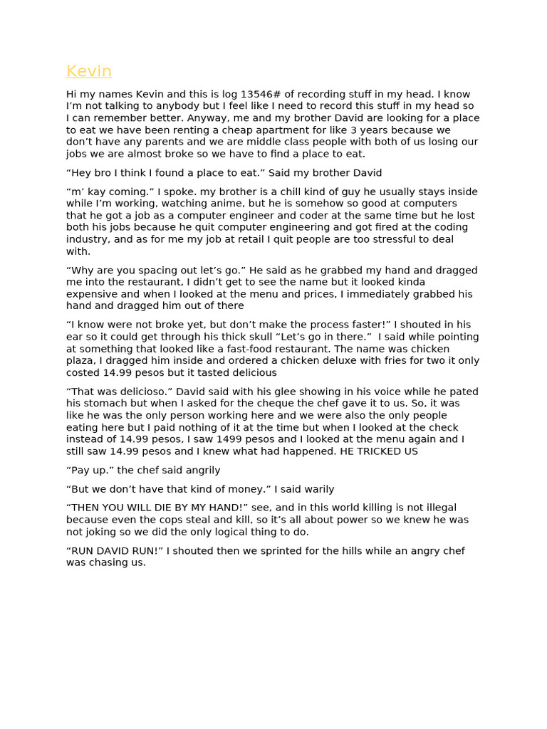 Nut Man Chapter 2 | PDF