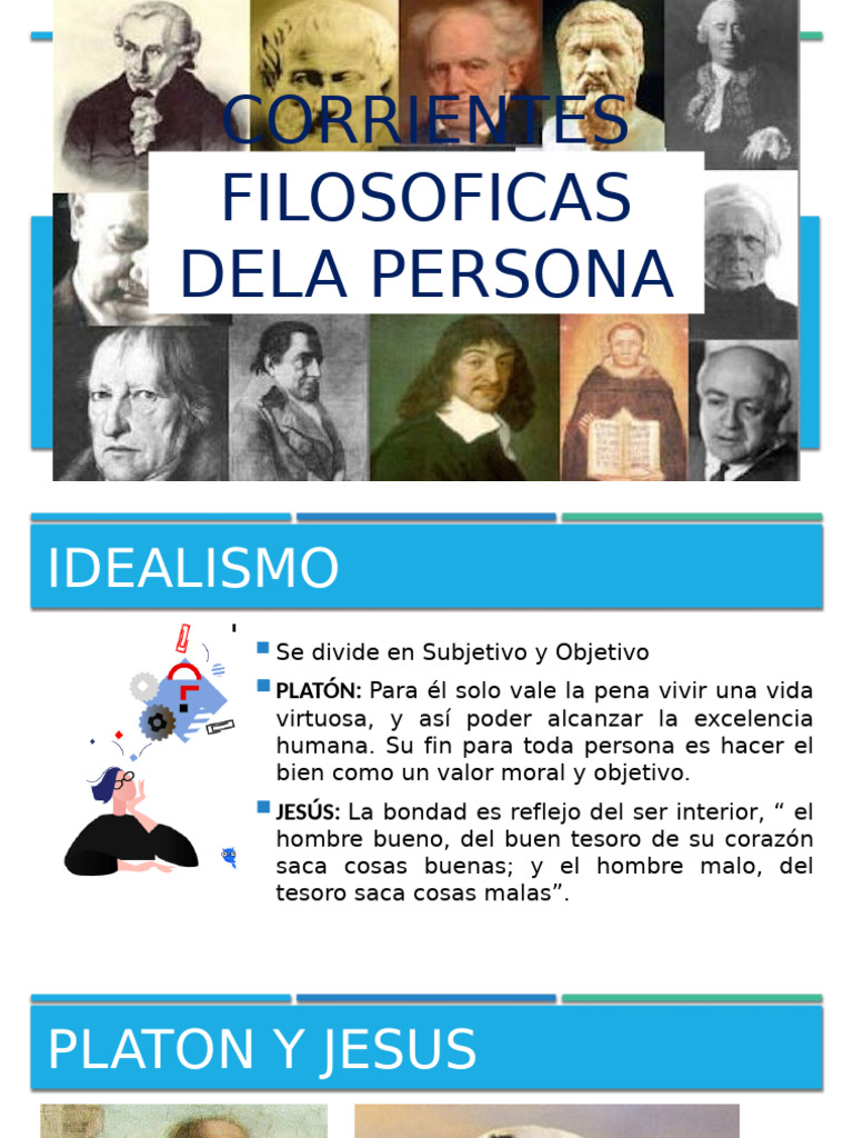 Corrientes Filosoficas Del Personal | PDF | Platón | Tomás de Aquino