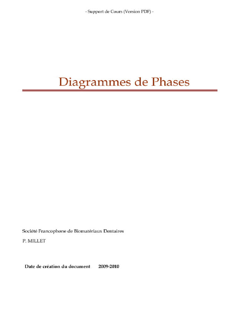 Diagramme de Phase - 20240503 - 121400 | PDF