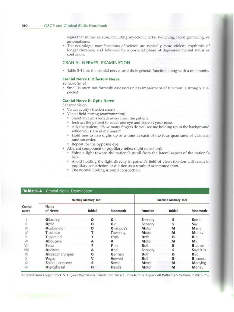 Cranial Nerve Exam | PDF