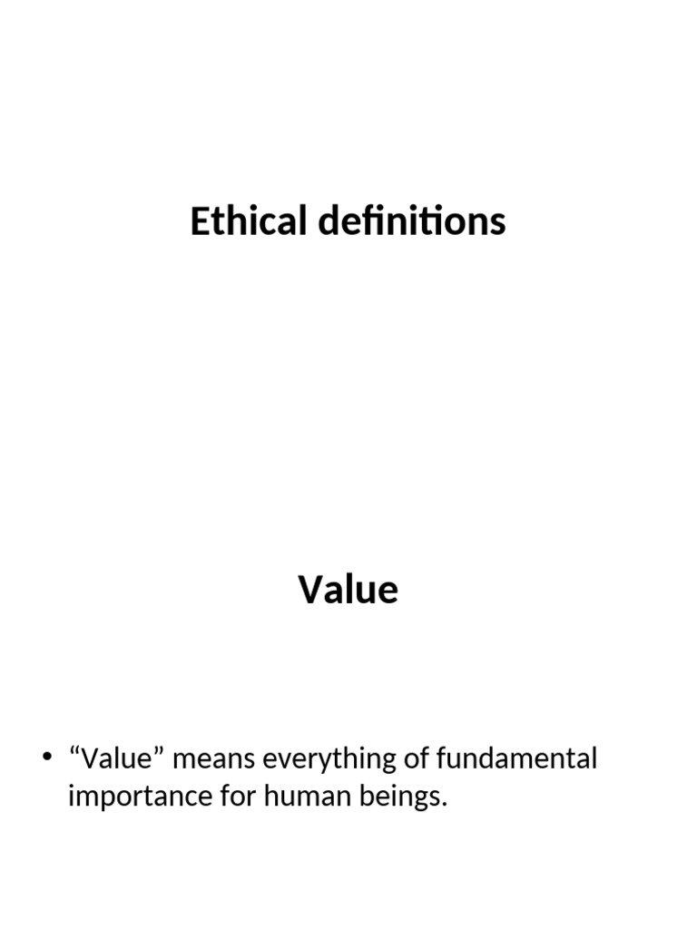 Key Concepts in Ethical Definitions | PDF | Virtue | Morality