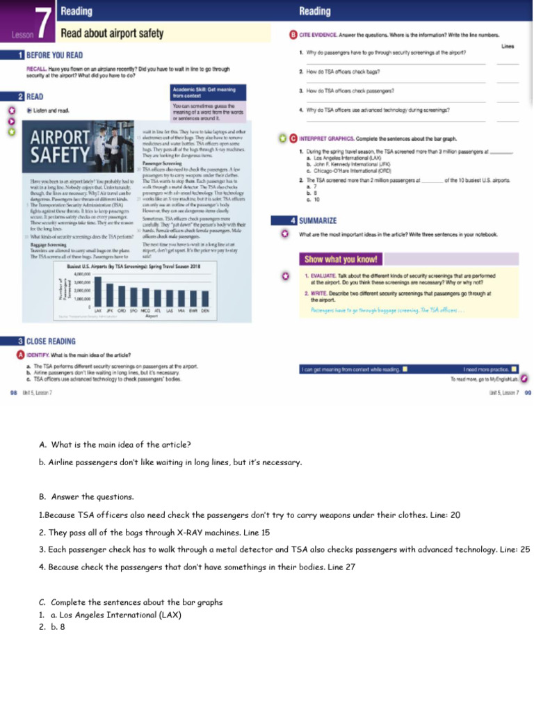 Reading and Writing Exercise Junior 2 Unit 5 | PDF