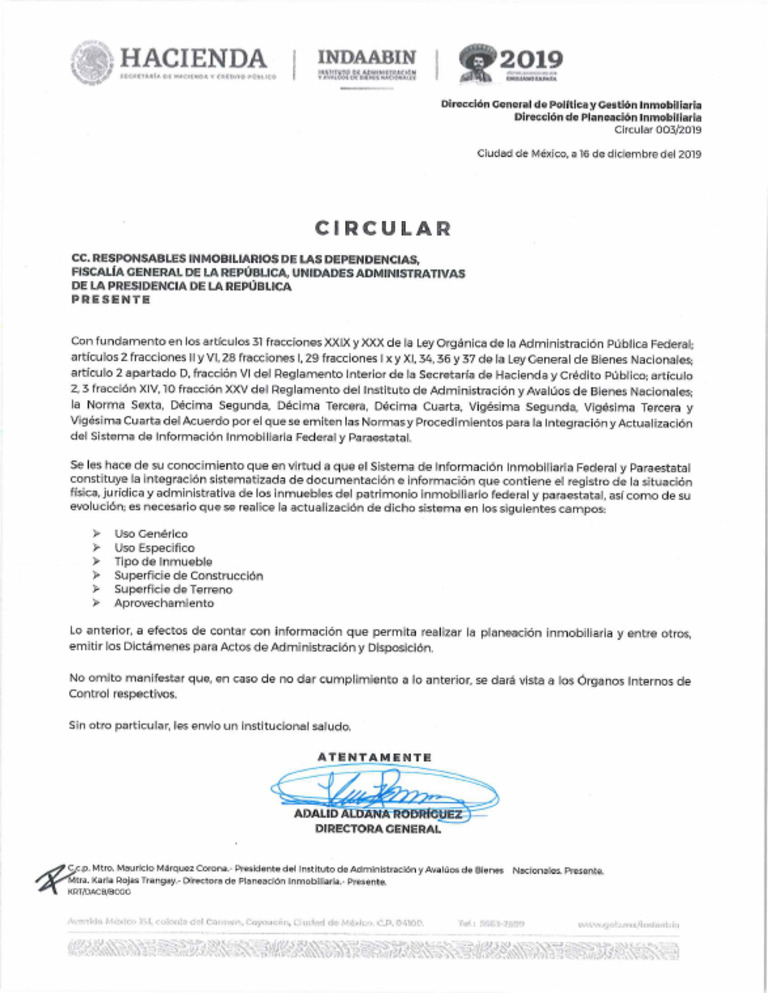 Circular 003 2019 | PDF